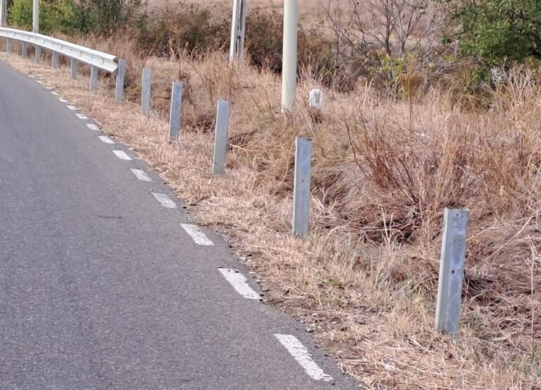 Ce se mai fură prin județ? Parapeții metalici de pe un drum județean ...